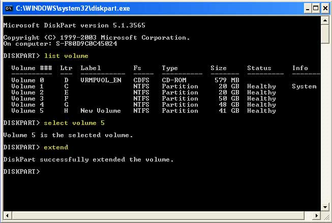 Tutorial: extend partition using diskpart command Tutorial: extend partition using diskpart command